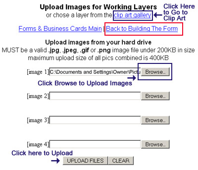 Printable Forms - Uploading Images